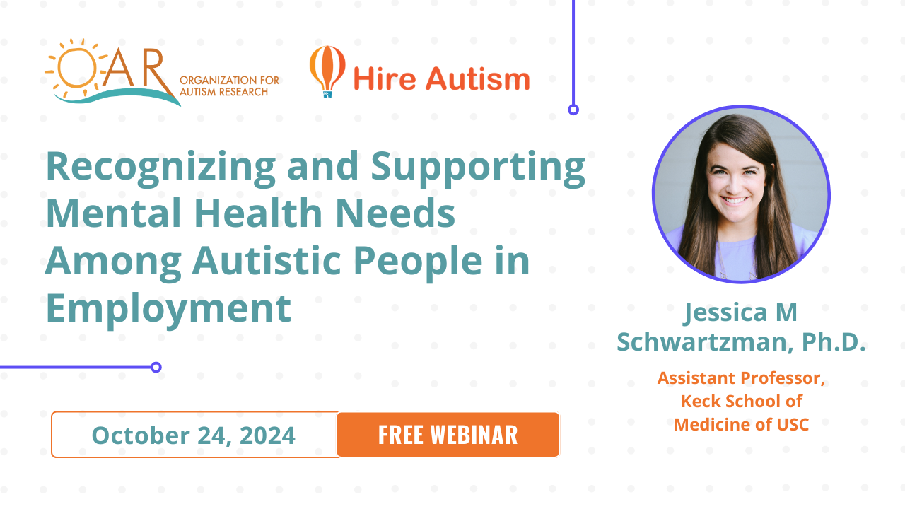 Webinar: Recognizing and Supporting Mental Health Needs Among Autistic ...